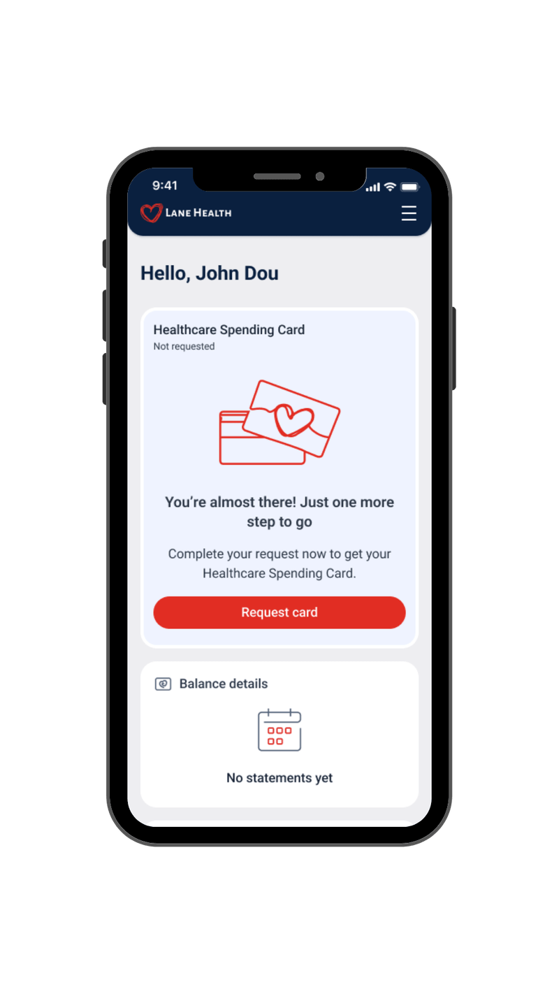 Healthcare Spending Card