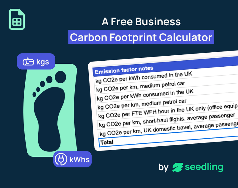 Free Business Carbon Footprint Calculator in Excel | Seedling Earth