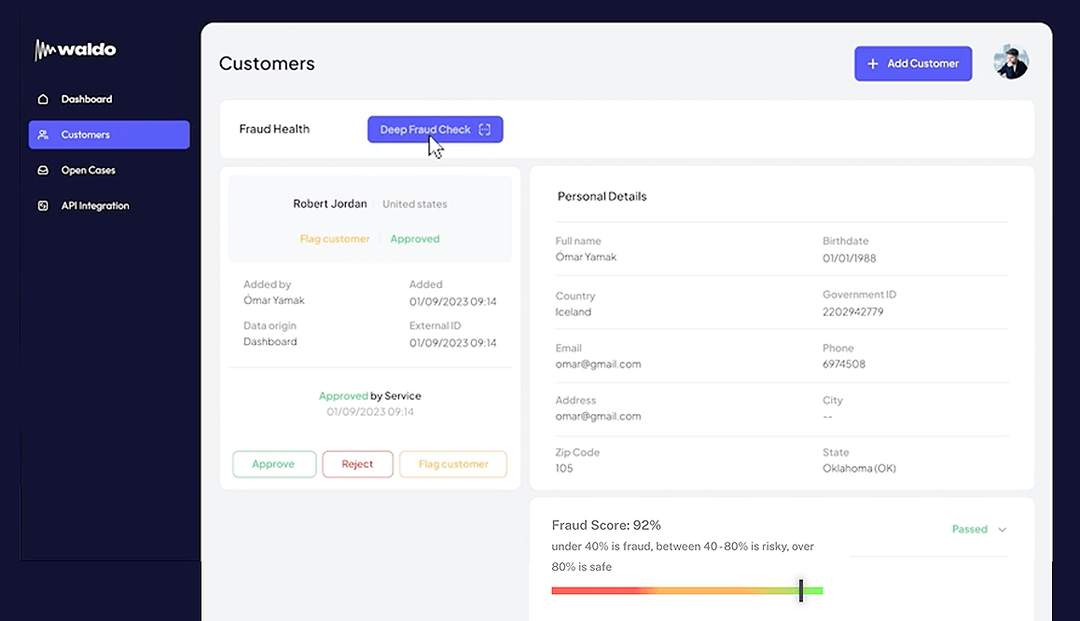 Waldo - Fraud Detection and Compliance Systems