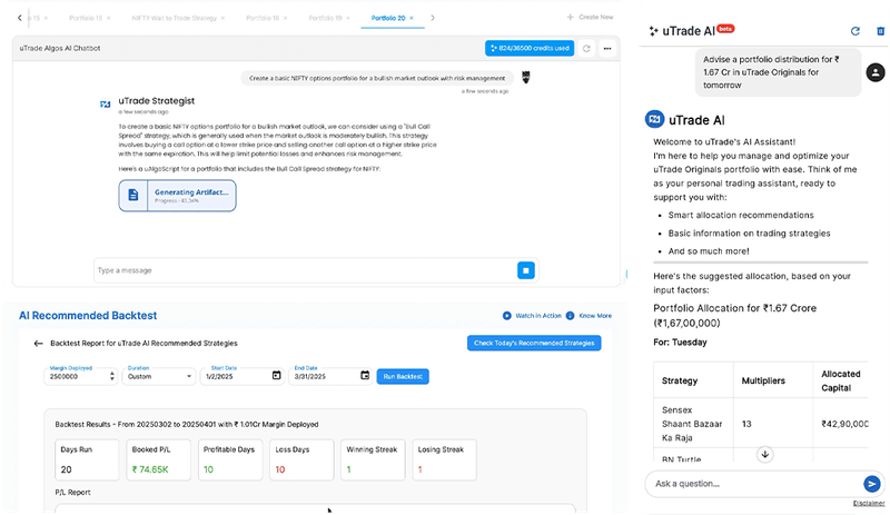 uTrade Intelligence:AI-Powered Algo Trading Bot - uTradeAlgos