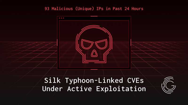GreyNoise Detects Active Exploitation of Silk Typhoon-Linked CVEs