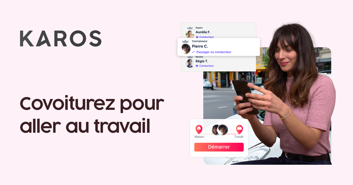 Karos, l'application de covoiturage quotidien