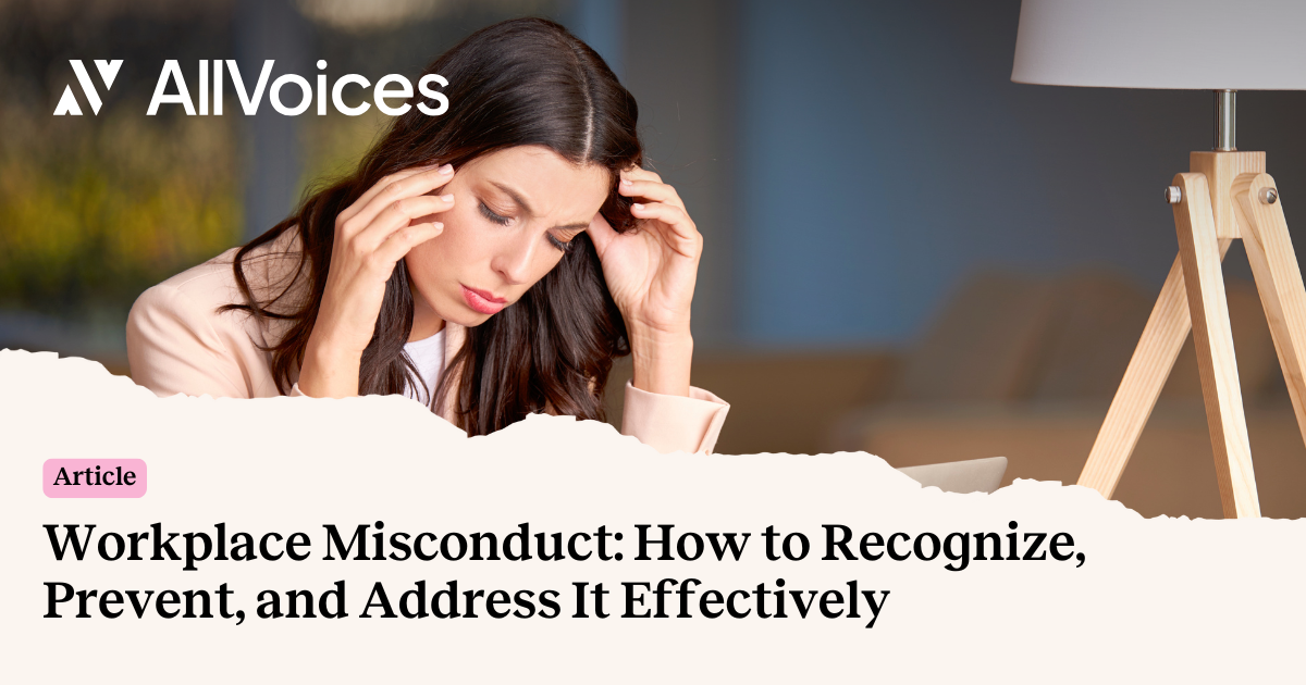 Workplace Misconduct: How to Recognize, Prevent, and Address It ...