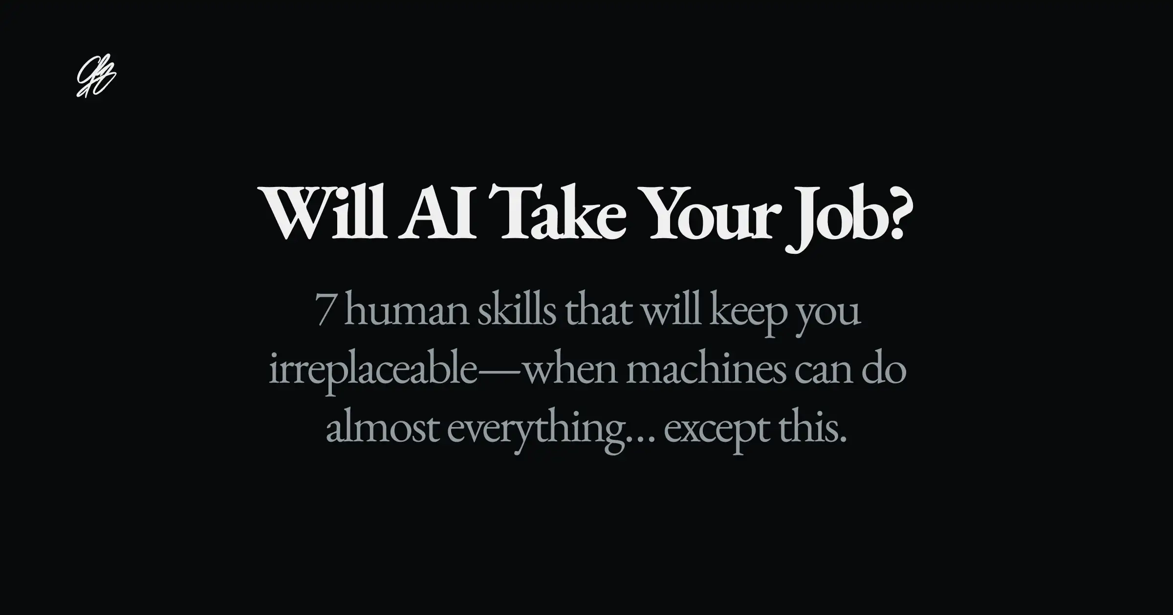 Will AI Take Your Job?