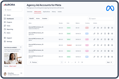 Meta Agency Ad Accounts | Agency Aurora