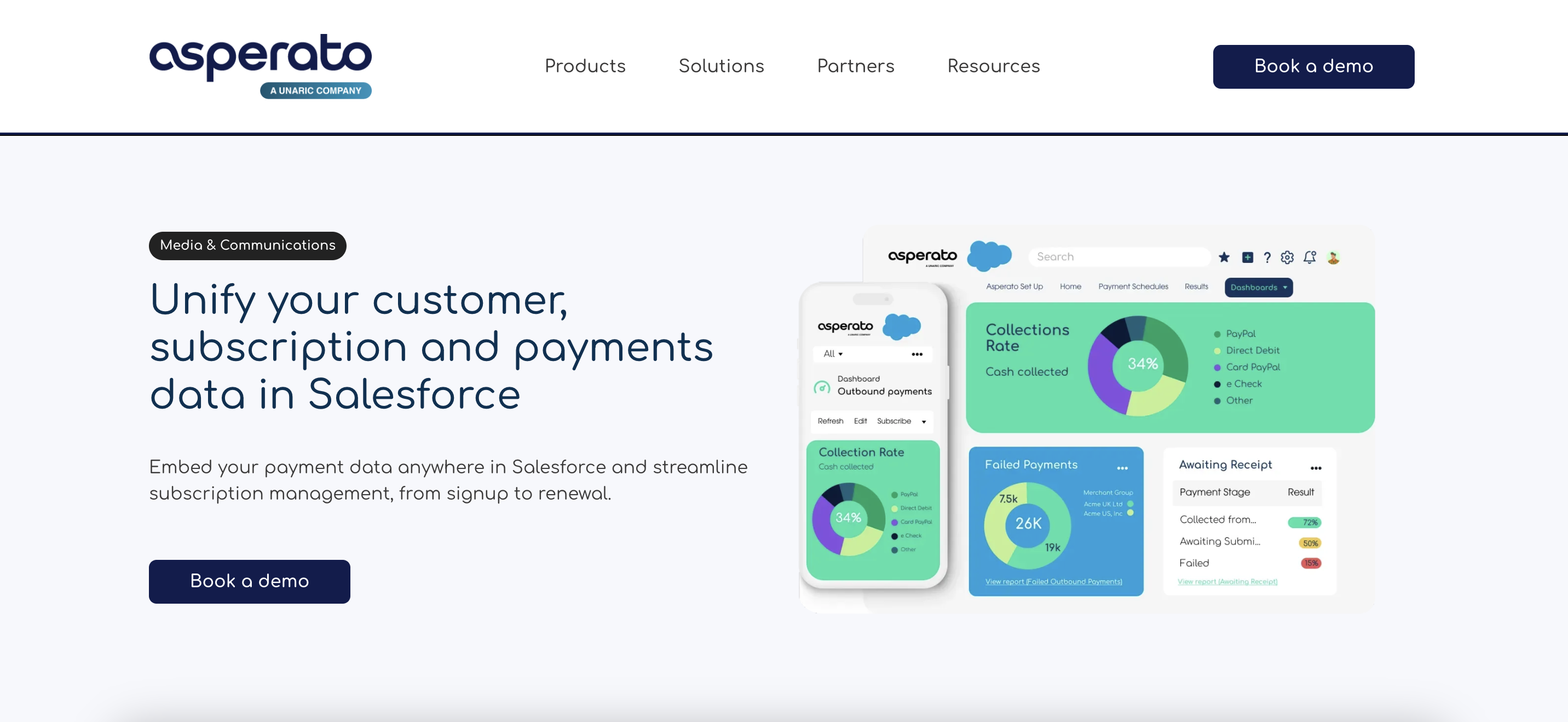 Payments On Salesforce for Media & Communications