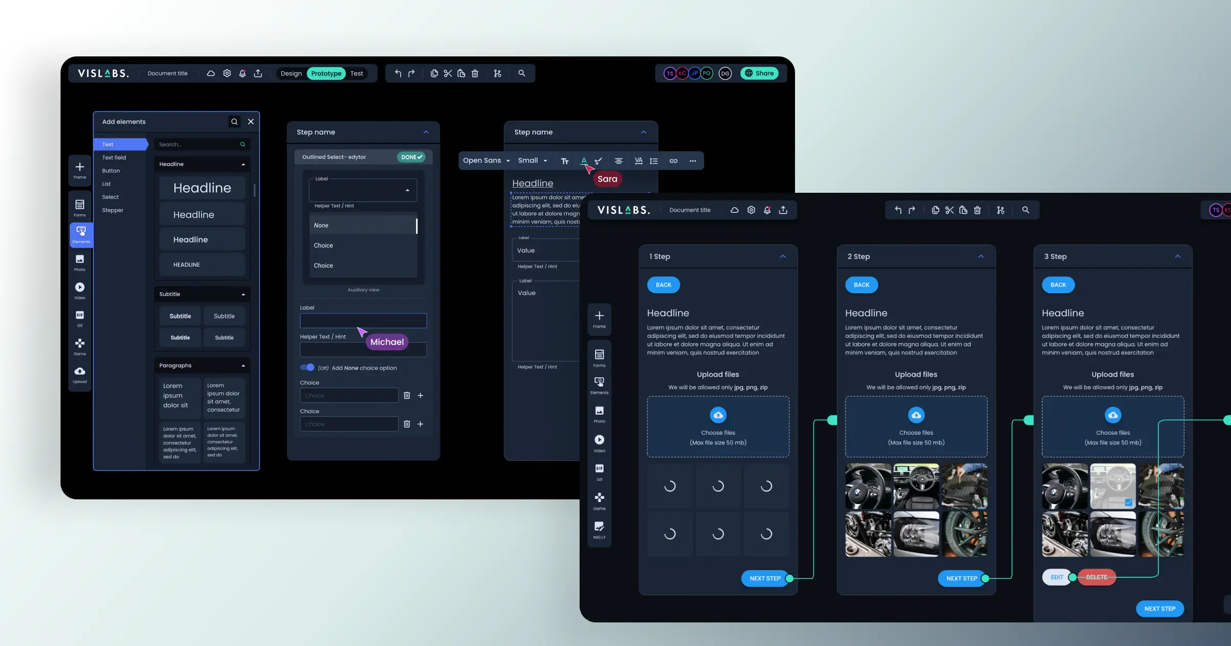 A no-code workflow builder for complex service flow