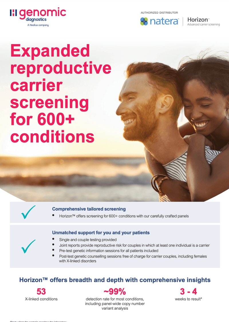 Expanded Genetic Carrier Screening | Genomic Diagnostics
