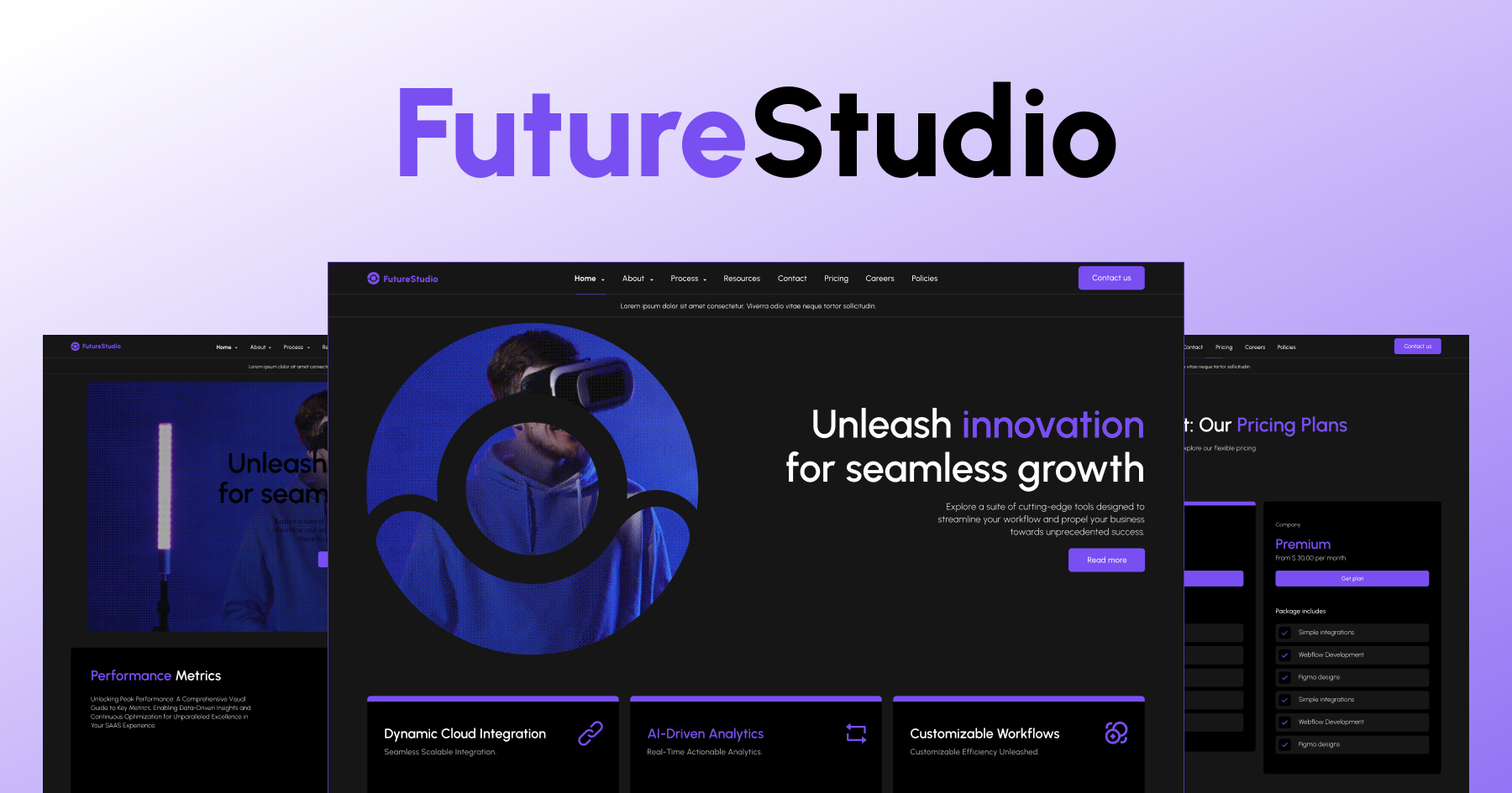 Contact | Future Studio - Webflow Ecommerce website template