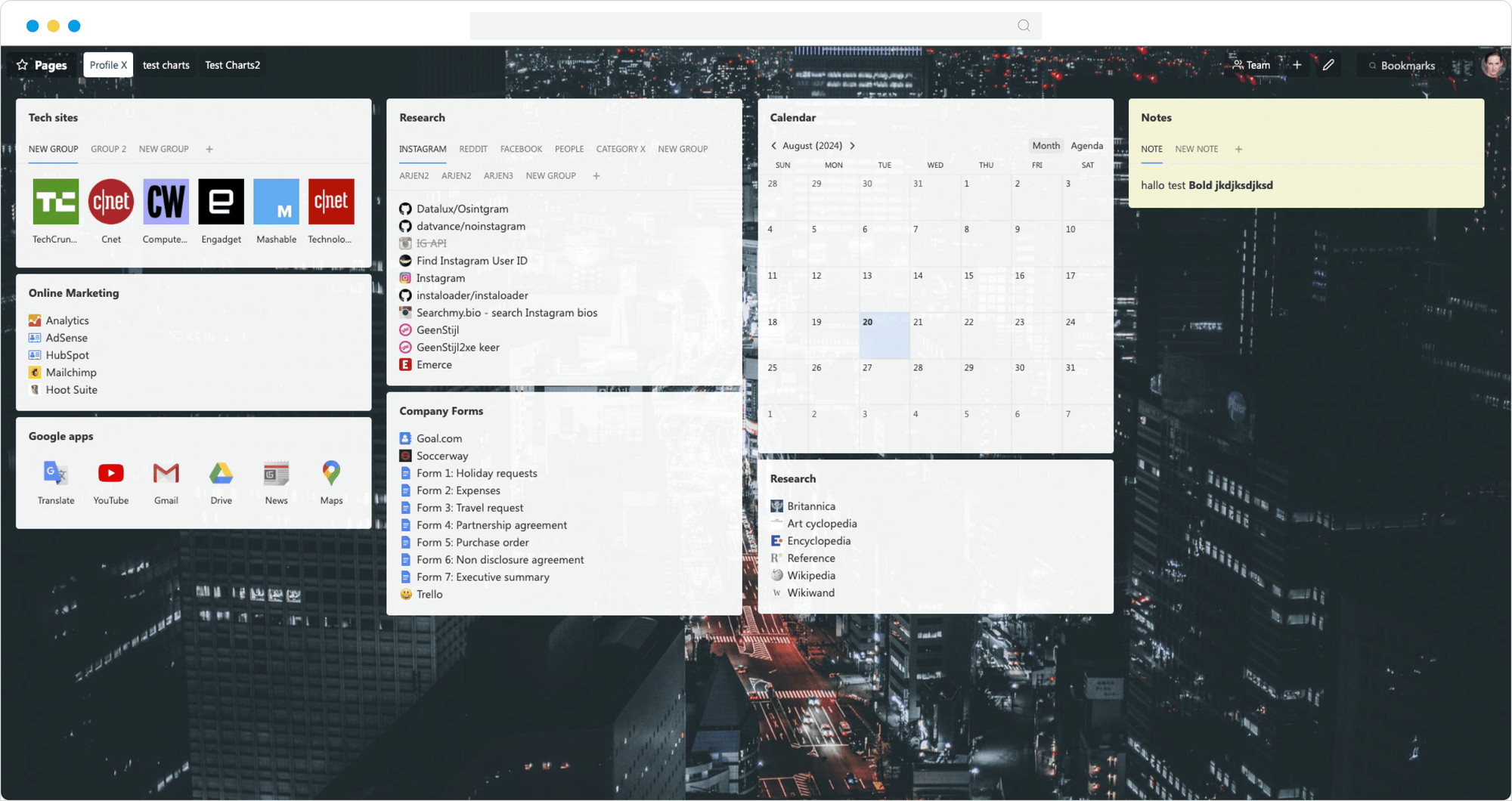 Personal PRO | Start.me