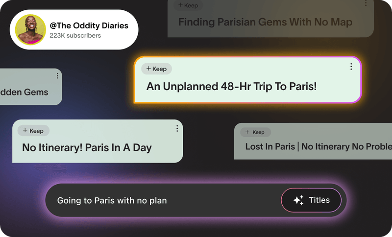 Spotter Studio | Ideation System for Pro YouTubers