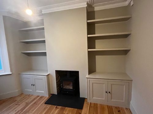 Forest Gate E7 Victorian Alcove Cabinets and Shelving | Our Work ...
