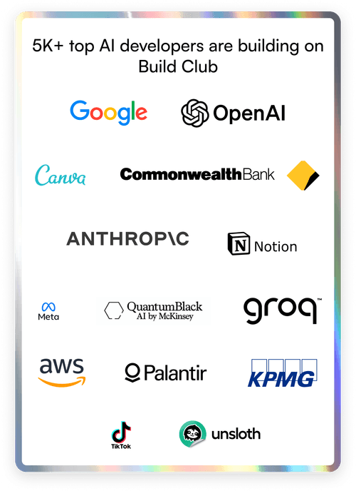 Build Club | The training campus for top Al learners, experts, builders