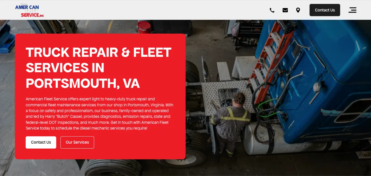 Truck Repair & Fleet Services in Portsmouth, VA | American Fleet Service