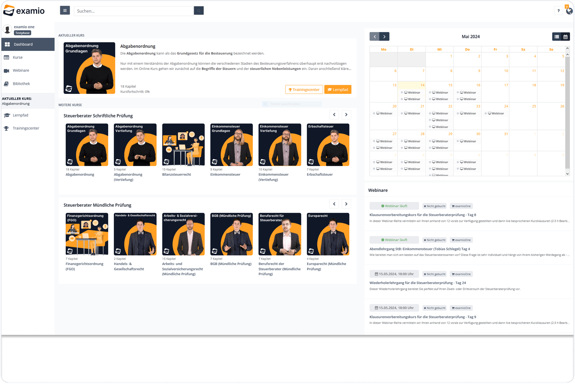 Steuerberater | Prüfungsvorbereitung » examio one jetzt testen!