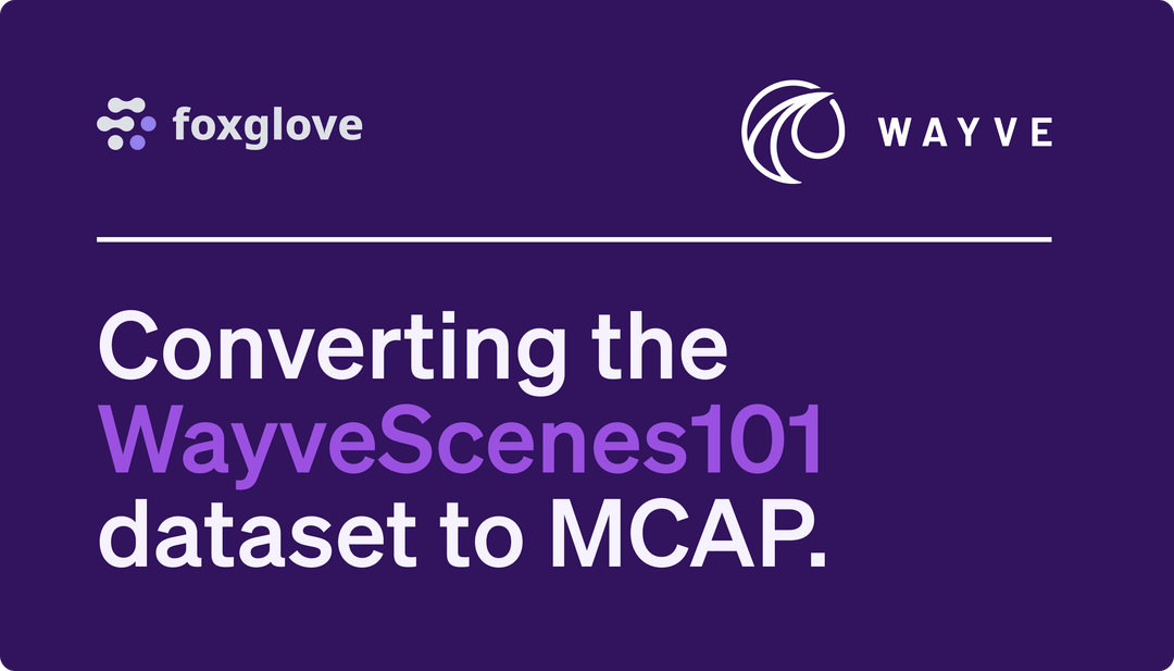 Converting the WayveScenes101 dataset to MCAP.