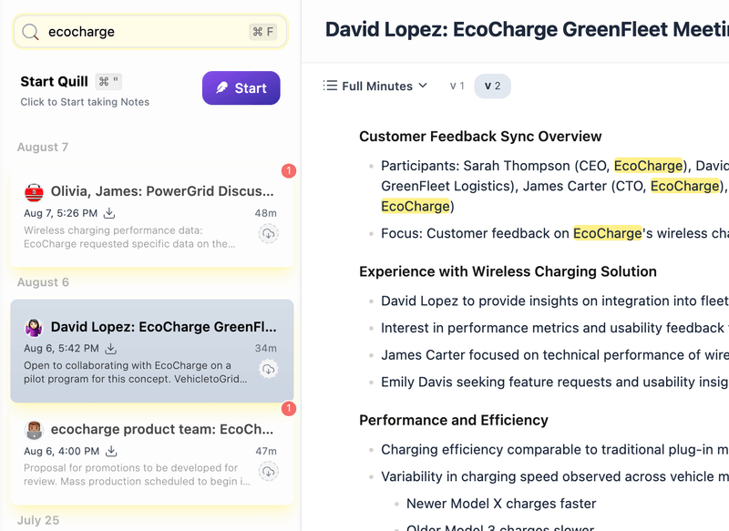 Your Conversation Companion | Quill Meetings