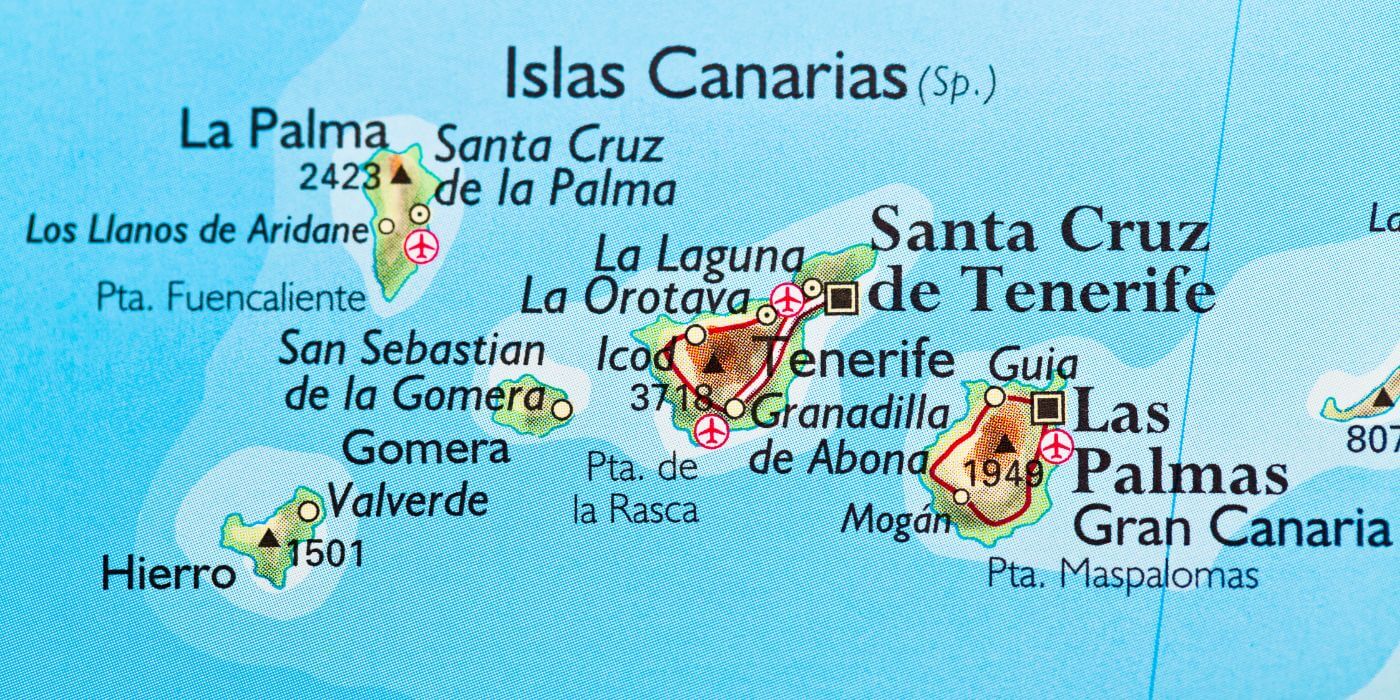 Canary Islands Map | Atlantic Islands