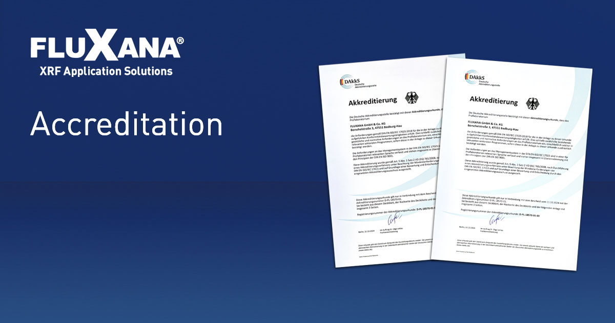 Accreditations 17025 and 17034