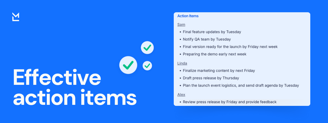 Action Items from Meetings: How to Create, Track, and Automate Them ...