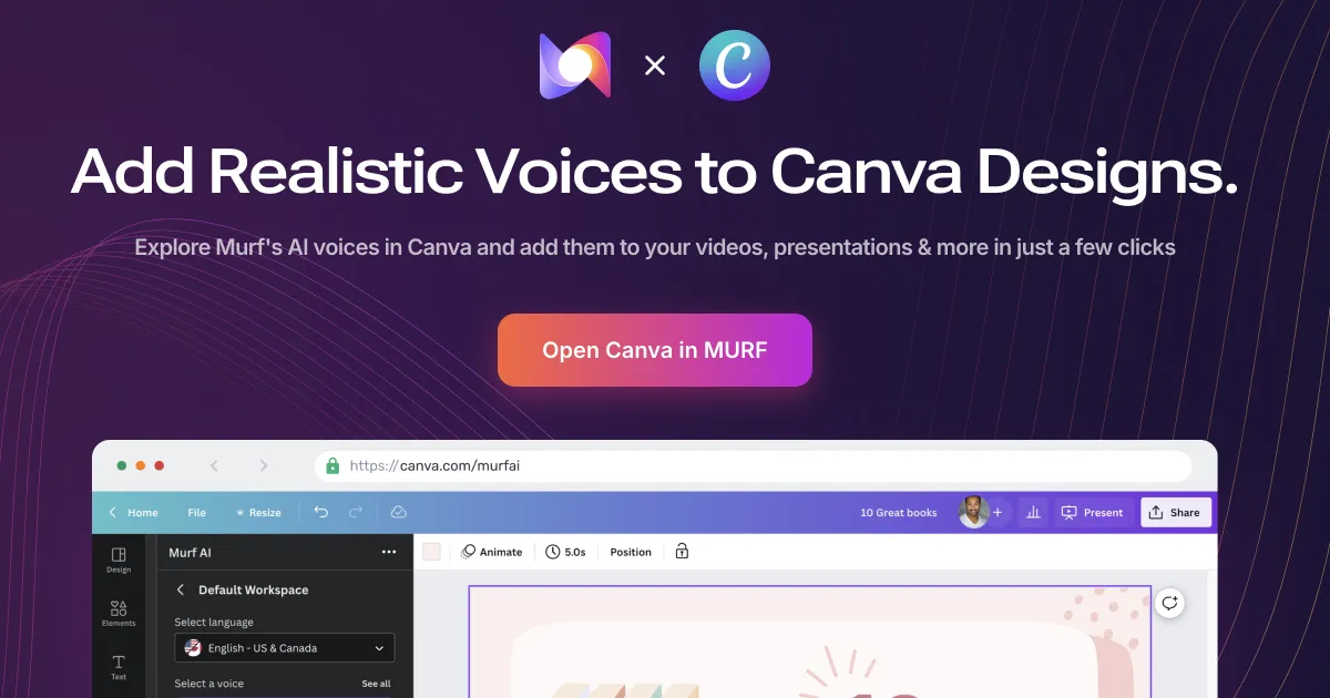 Add Voiceovers to Canva Designs 🔥 | Murf AI x Canva