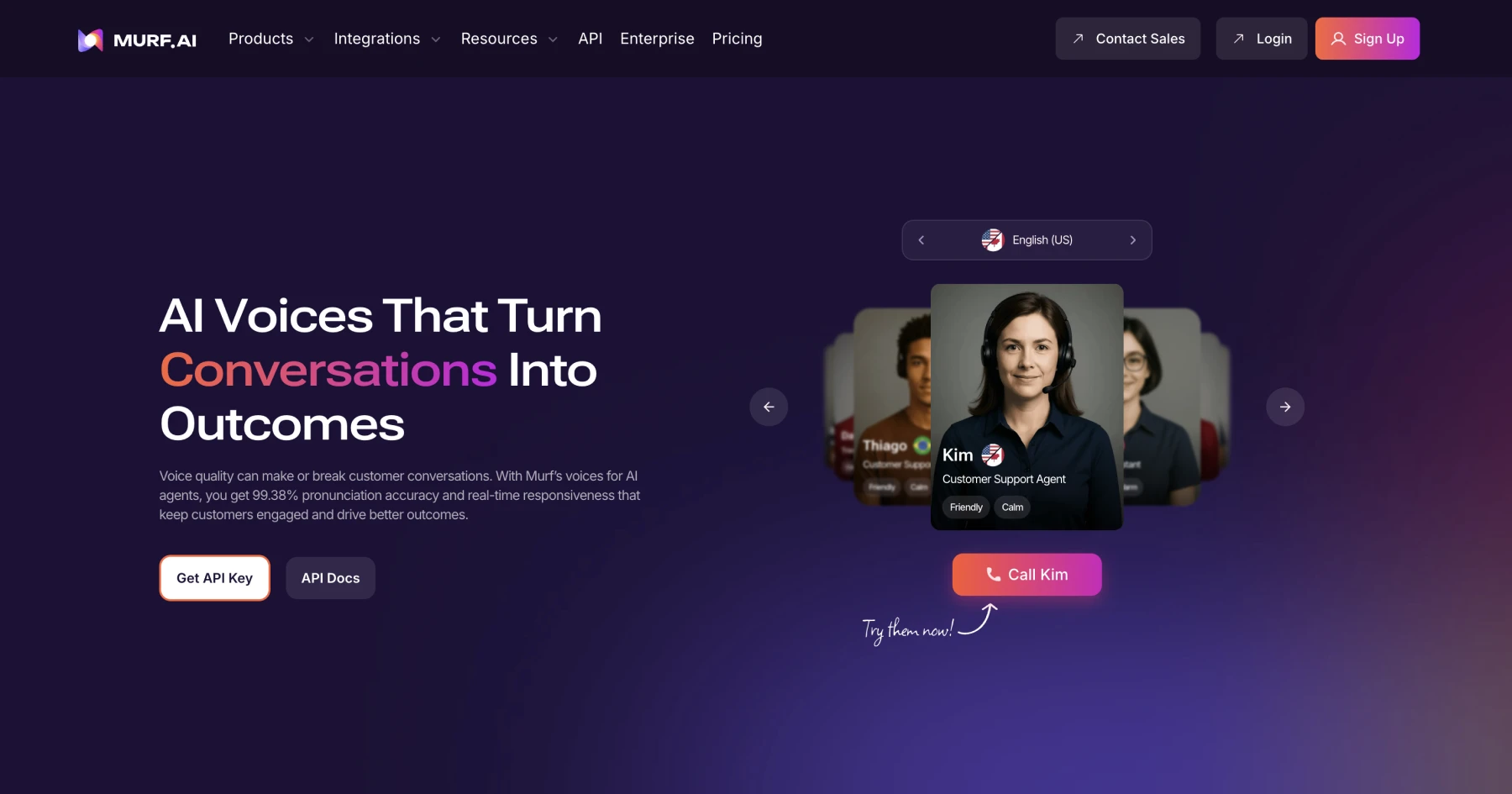 Conversational AI Voices for Enterprises | Murf