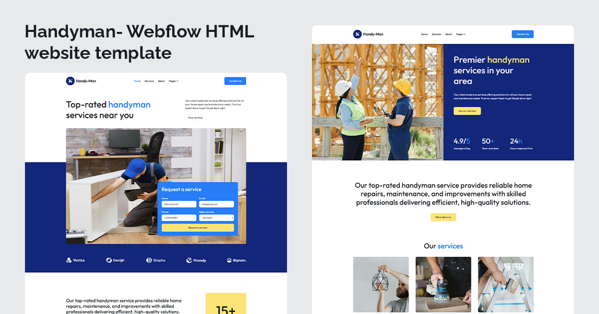 Instructions | Handy-Man - Webflow HTML website template