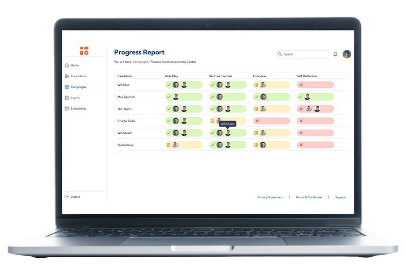 Tazio | Virtual Assessment Centre platform