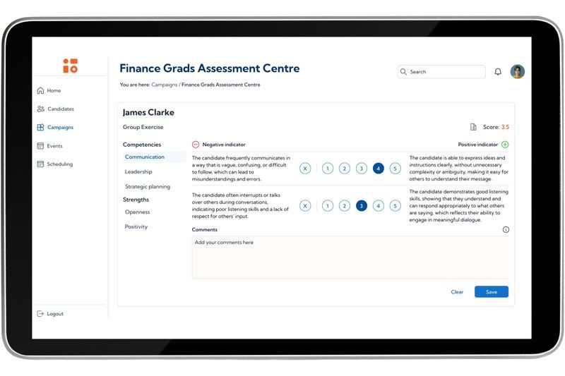 Tazio | Virtual Assessment Centre platform