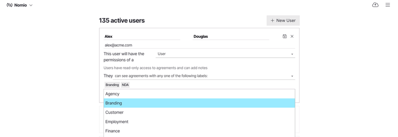 Nomio | Contract Repository Service