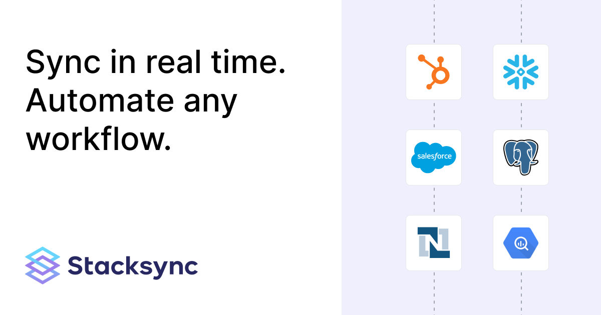 Stacksync | Sync data and automate workflows