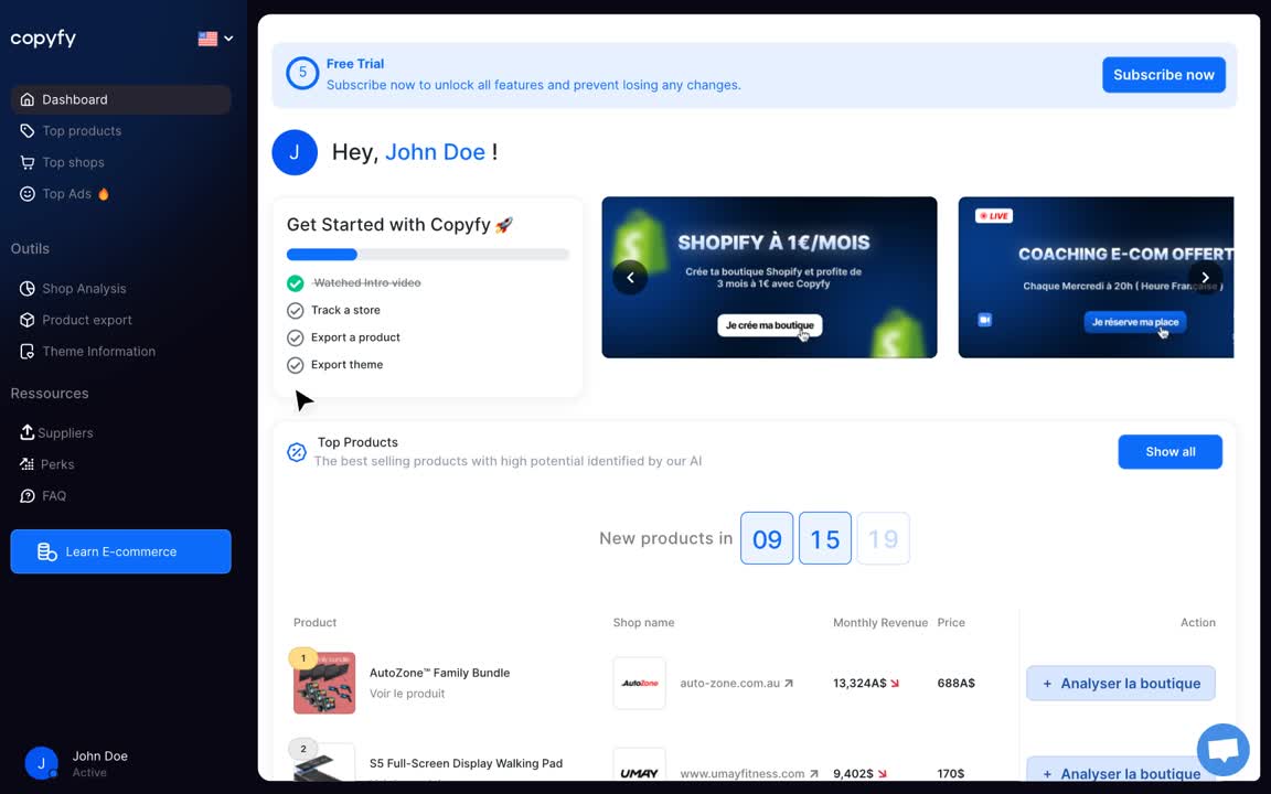 Create your store with AI in 2 minutes - Copyfy