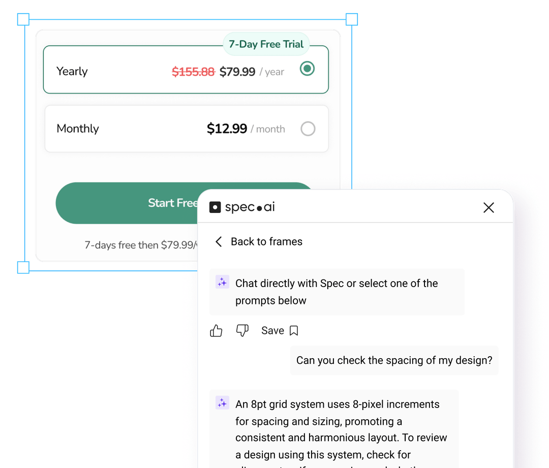 Spec AI - UX/UI Feedback Tool | Figma AI Plugin