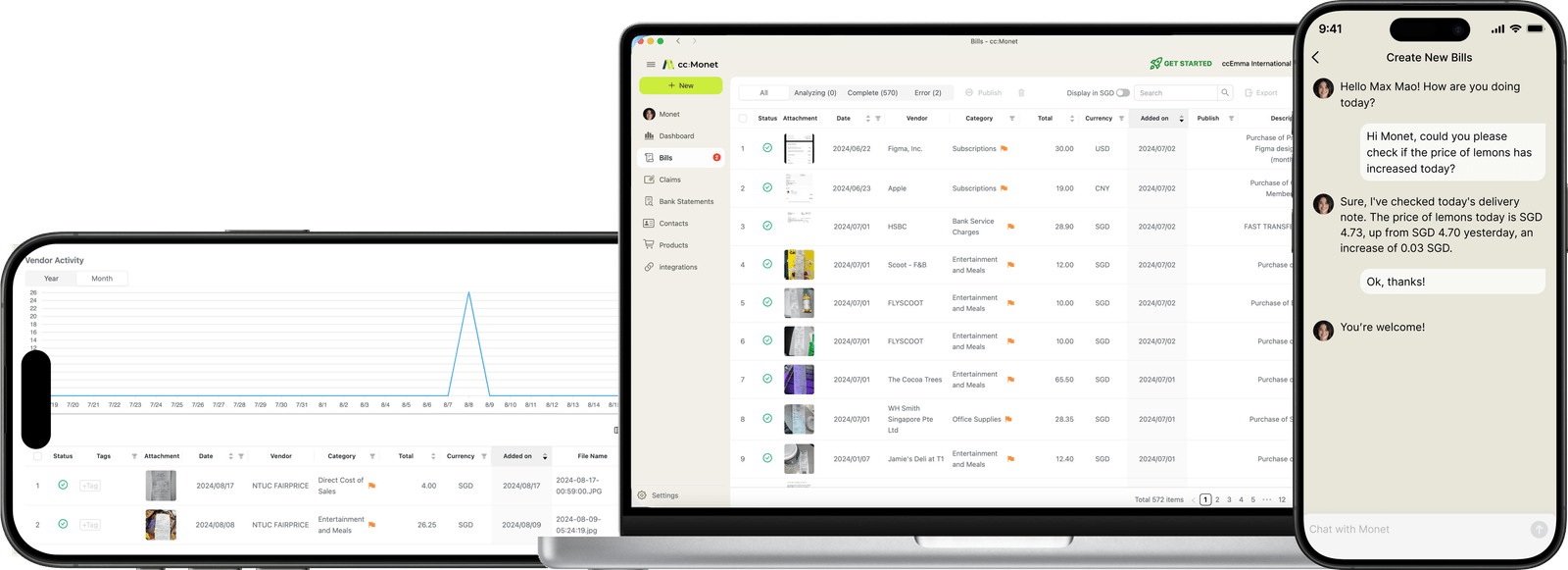 cc:Monet Home - AI Finance Assistant