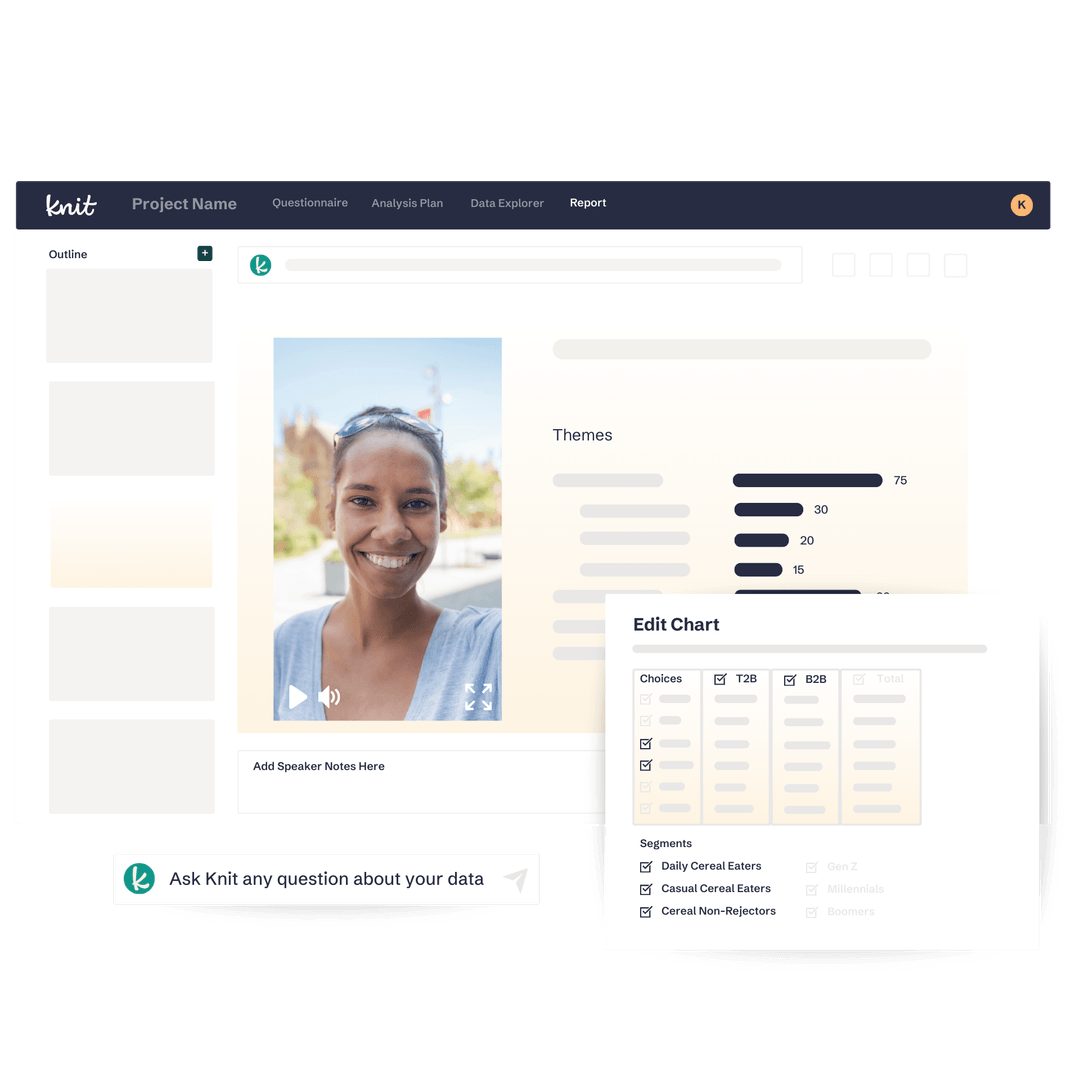 Knit | The Researcher-Driven AI Platform | Quant + Qual