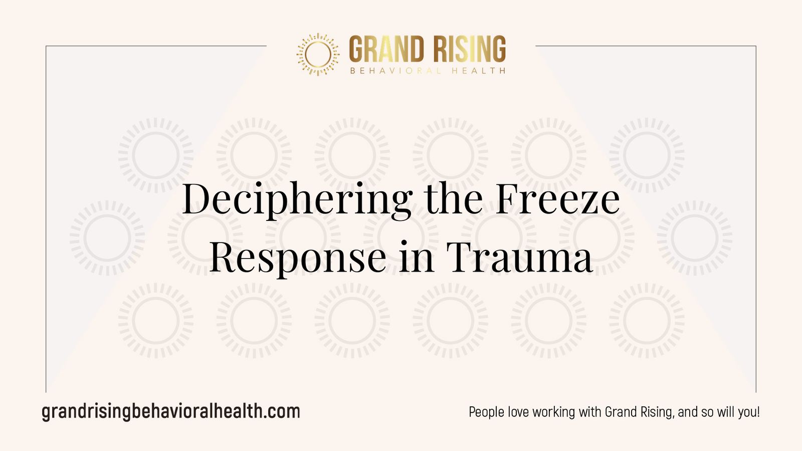 Deciphering the Freeze Response in Trauma