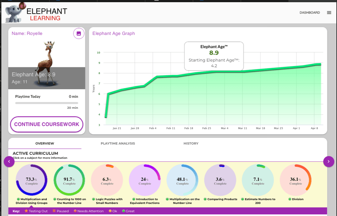 Elephant Learning - Learn 1 Year of Mathematics in 3 Months