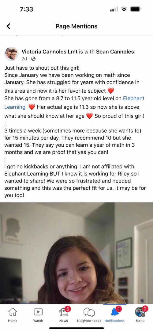 Elephant Learning - Learn 1 Year of Mathematics in 3 Months