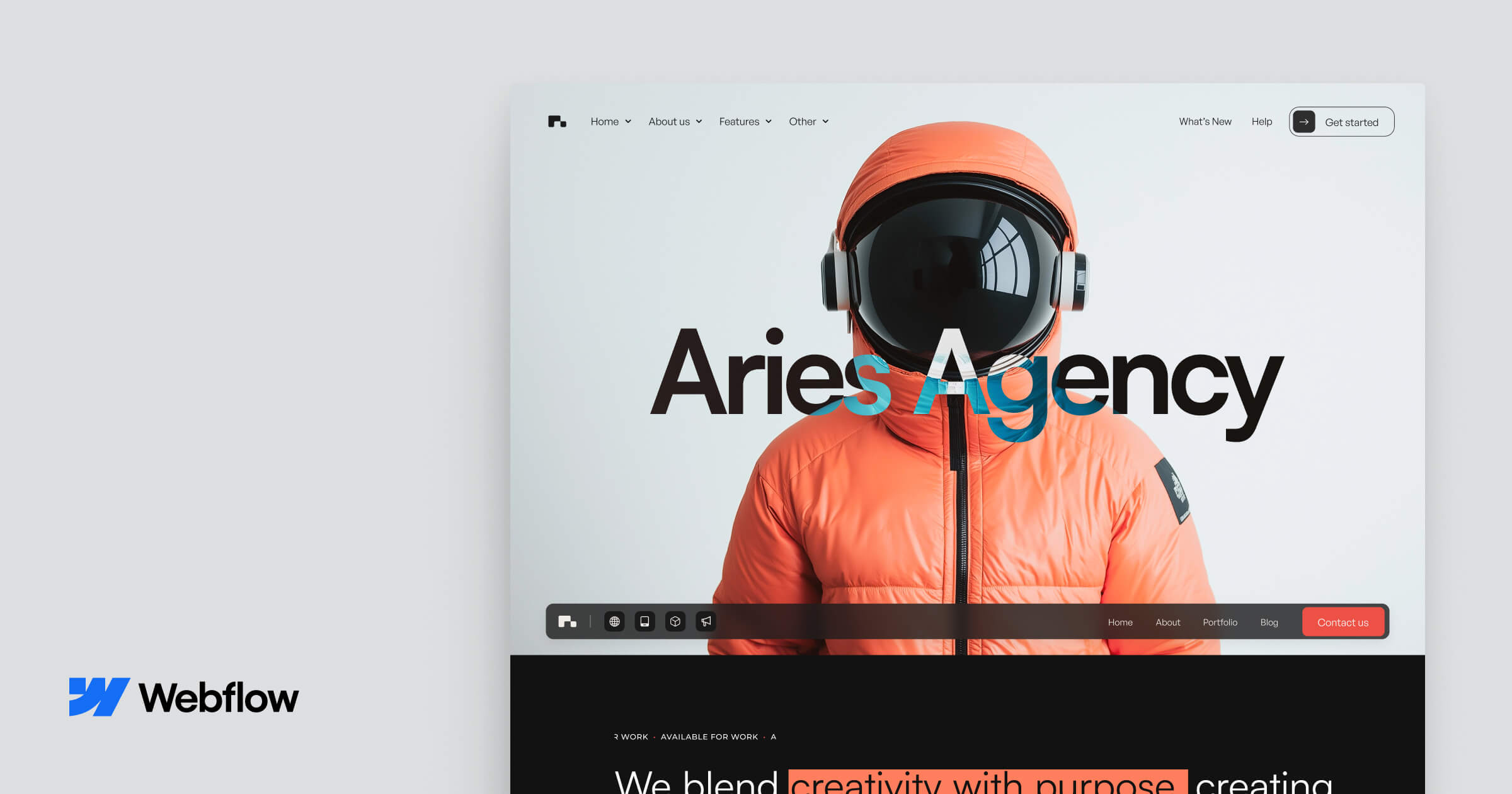 Aries - Webflow Ecommerce website template