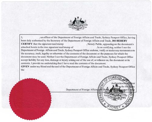 Apostille, DFAT Authentication and Attestation | Book Online Instantly