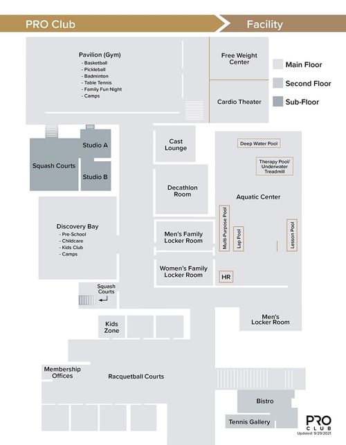 PRO > Club > Locations > Bellevue > Club Map