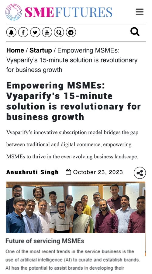Vyaparify: Empowering SMEs to Thrive Globally | Connect, Grow, Succeed!