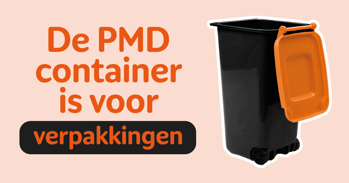 Wat moet er in de PMD container?