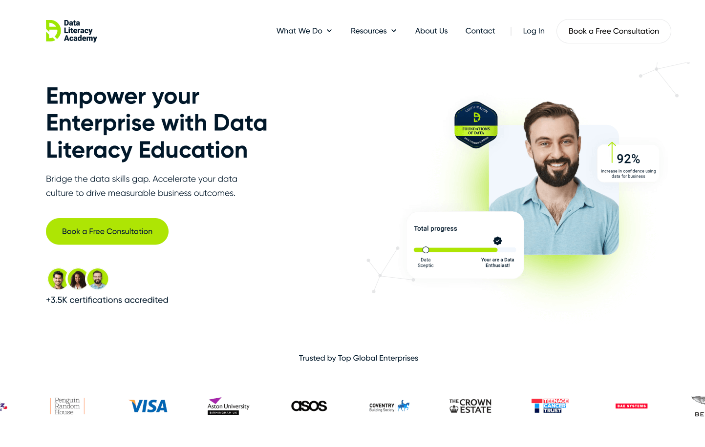 Data Literacy Certification Programmes for Large Organisations | Data ...