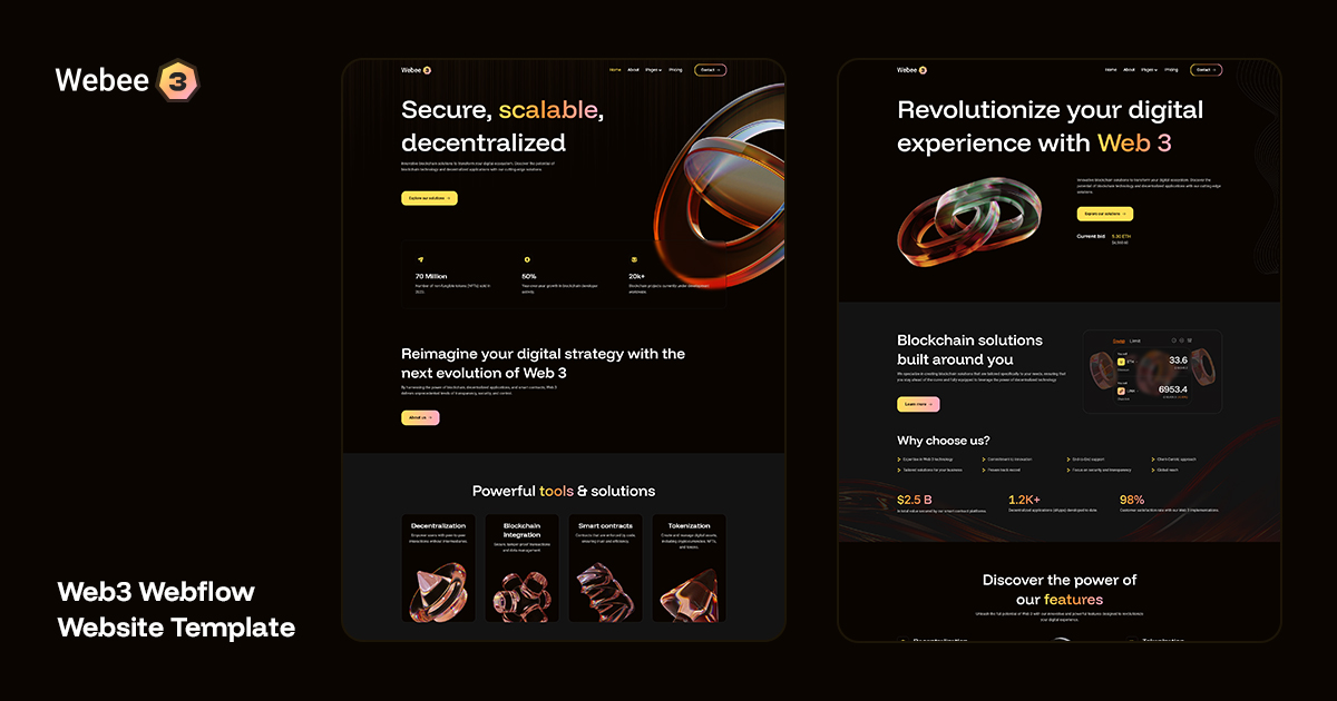 Instructions | Webee3 - Webflow HTML website template