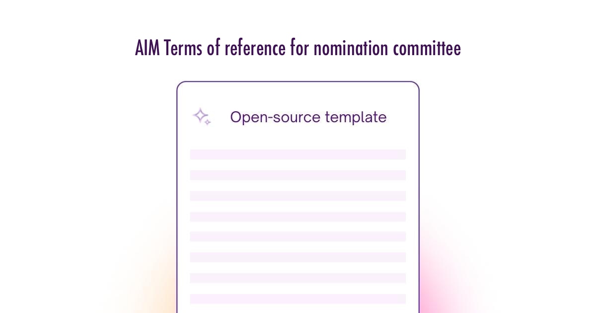 AIM Terms of reference for nomination committee Template - UK