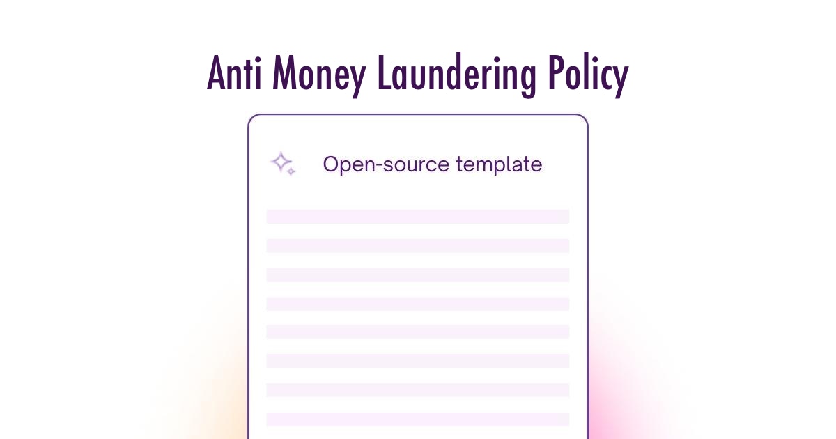 Anti Money Laundering Policy Template - UK