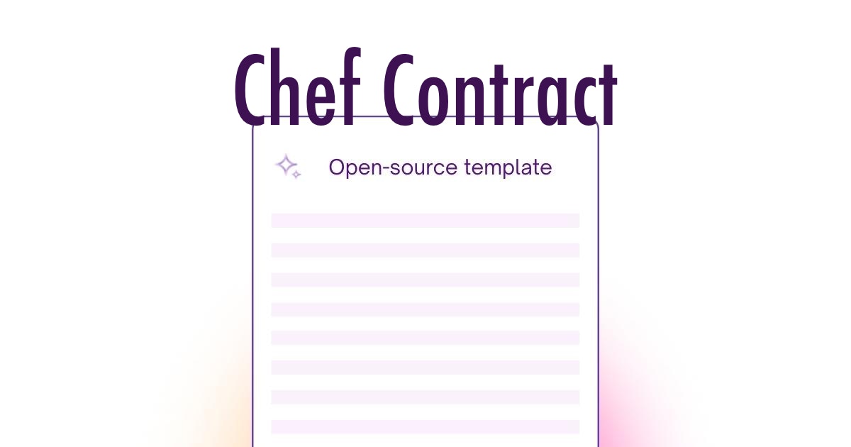 Chef Contract Template - UK