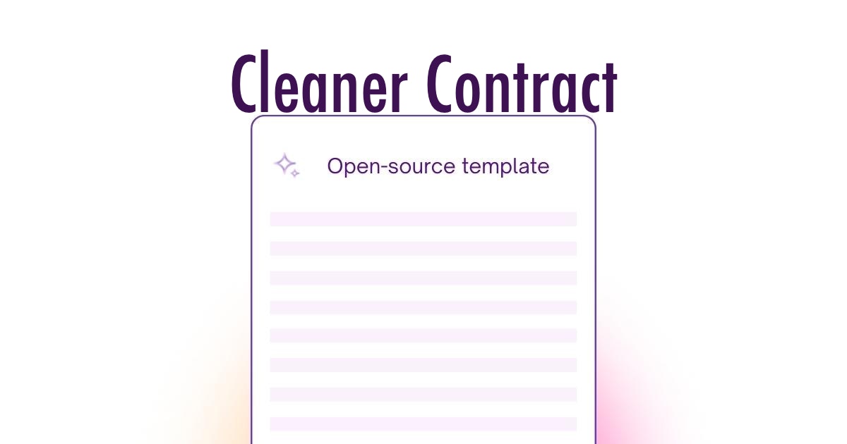 Cleaner Contract Template - UK