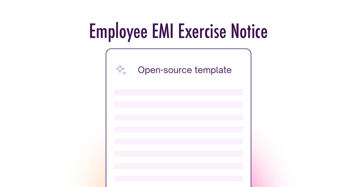 Employee EMI Exercise Notice Template - UK